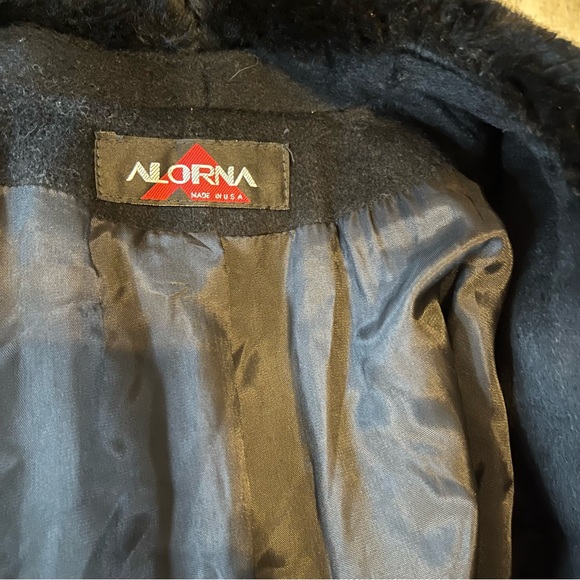 Alorna | Jackets & Coats | Vintage Alorna Super Fina Black Fur Trimmed ...